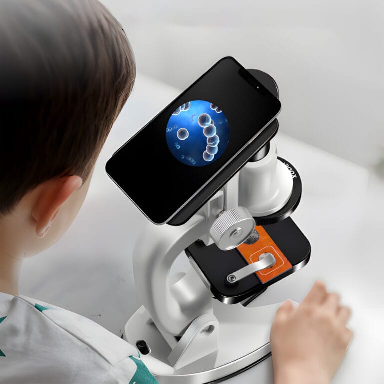 LED Educational Microscope 1200x For Mobile Phone + Accessories ...